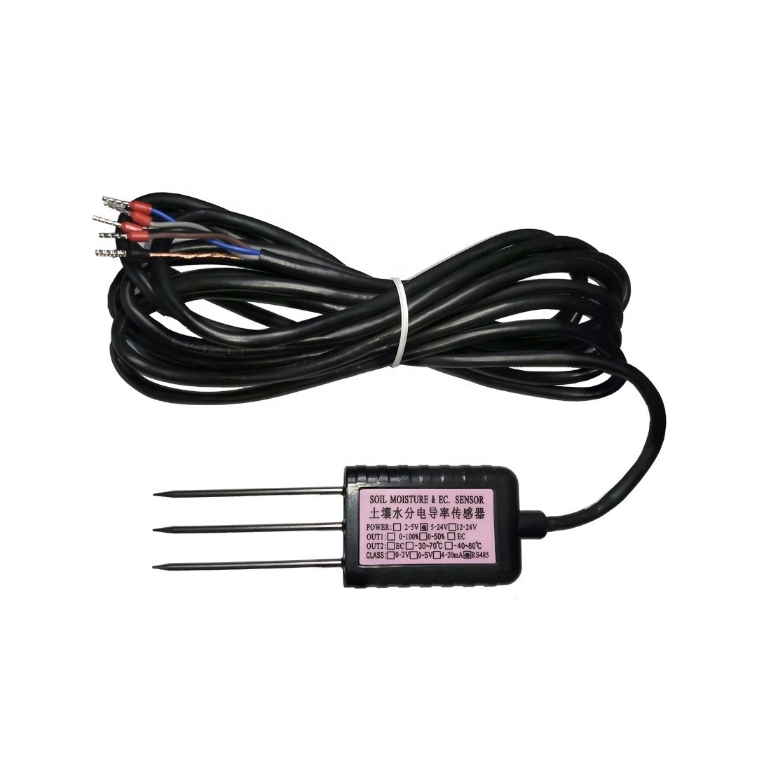 RS485 Modbus SDI12 4-20mA 0-2V Output Soil Moisture Sensor with IP68 Protection Level