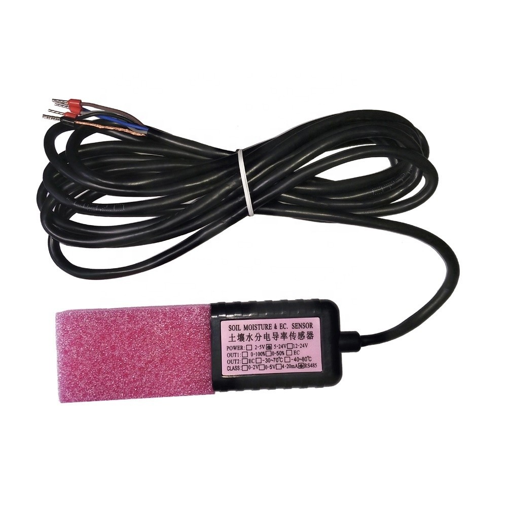 RS485 Modbus SDI12 4-20mA 0-2V Output Soil Moisture Sensor with IP68 Protection Level
